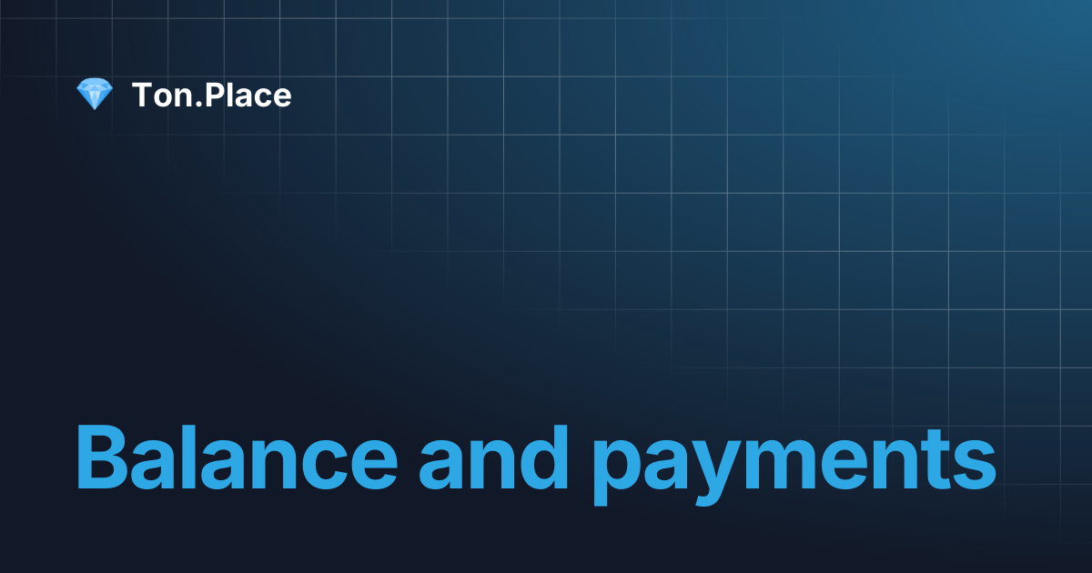 Balance and payments | English | Ton.Place
